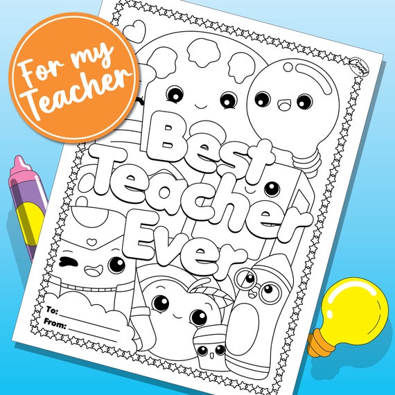Worlds Best Teacher Coloring Pages Premium Vector | Teacher Quotes