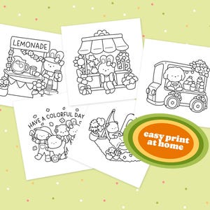 Cute, Cozy and Comfy Coloring Pages, 40 Relaxing Blooming Spaces and ...