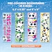 Kawaii Panda Coloring Bookmarks, Printables Instant Digital Download ...