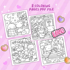 Valentines Day Coloring Pages Full of Love, Cute, Cozy & Comfy ...