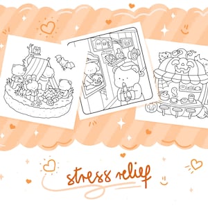 Halloween Coloring Pages, 40 Cute, Cozy, Spooky Vibes Illustrations ...