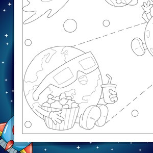 Total Solar Eclipse April 8 2024 Coloring & Pre-colored Poster for Kids ...