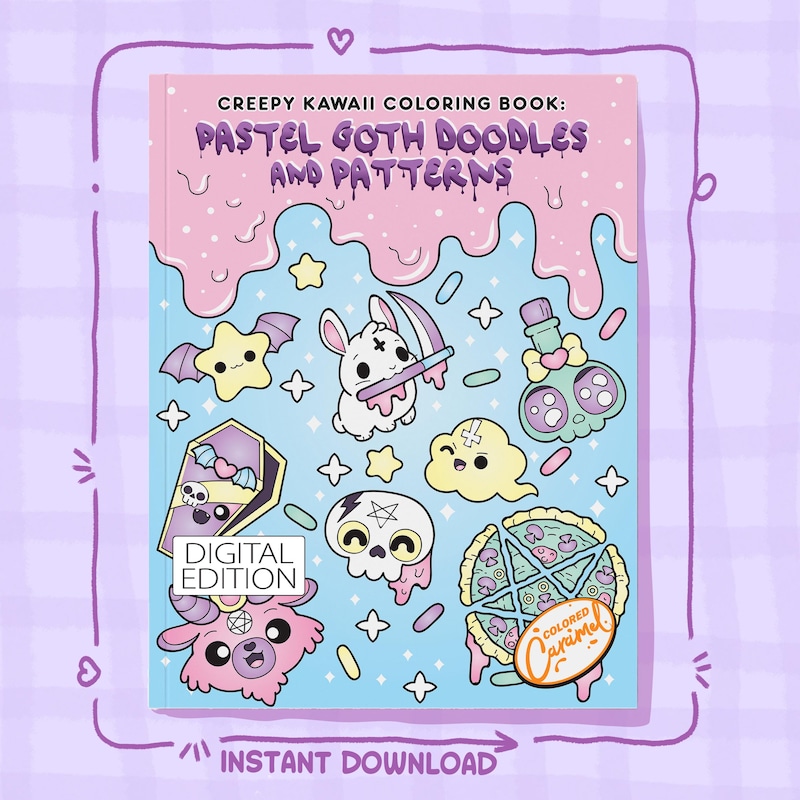Pastel Goth Doodles - Etsy