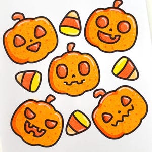 Halloween Coloring Book, Cute, Spooky Printable Instant Digital ...