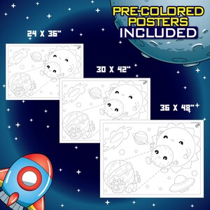 Total Solar Eclipse April 8 2024 Coloring & Pre-colored Poster for Kids ...
