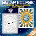 Total Solar Eclipse April 8 2024 Coloring Page for Kids, Cute Printable ...