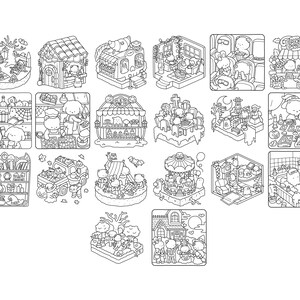 Halloween Coloring Pages, 40 Cute, Cozy, Spooky Vibes Illustrations ...