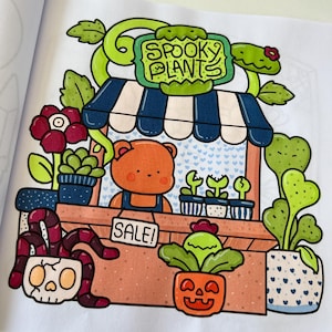 Halloween Coloring Pages, 40 Cute, Cozy, Spooky Vibes Illustrations ...