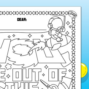 Dear Teacher You Are Out of This World Coloring Page, End of School ...
