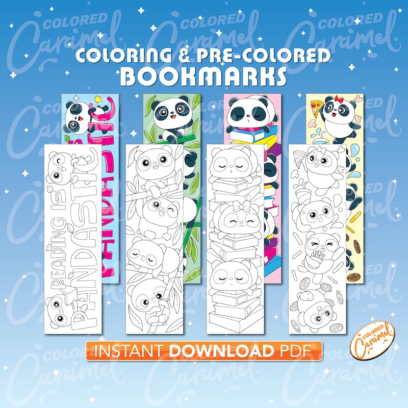 Panda Bookmark - Etsy