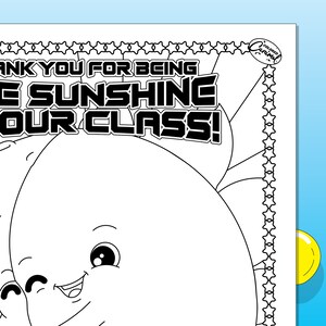 Cute Teacher Appreciation Coloring Page, Thank You for Helping Me Shine ...