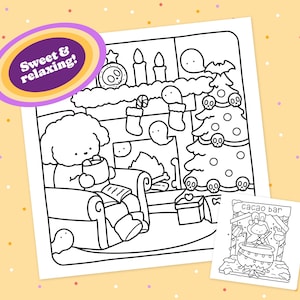 Spooky Christmas Coloring Pages, 40 Ghostly Festive, Cute & Cozy ...