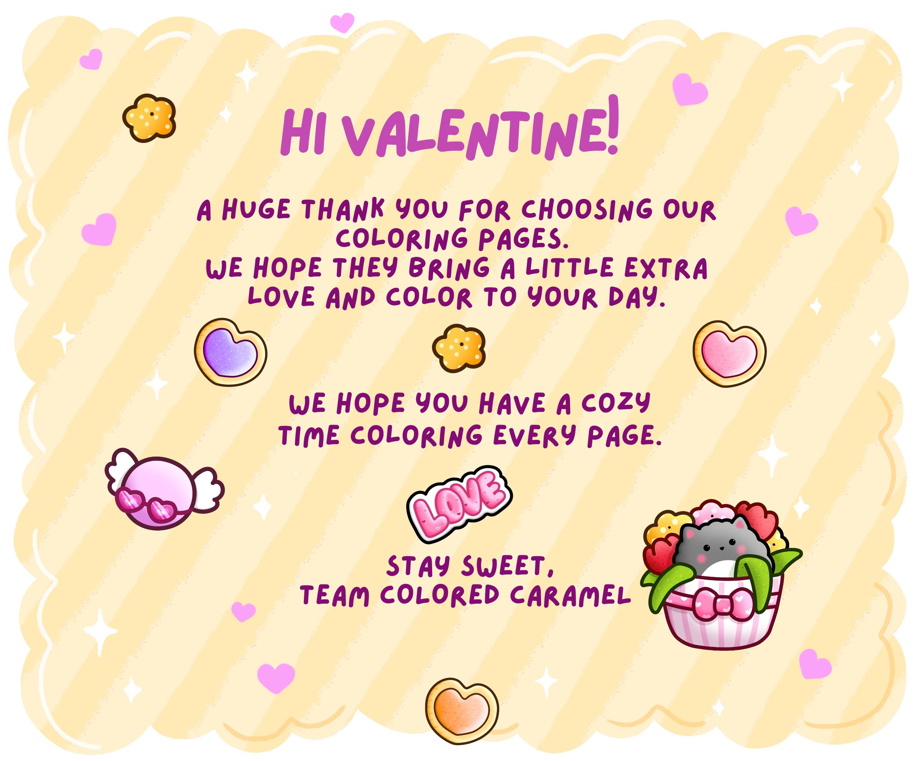 Valentines Day Coloring Pages Full of Love, Cute, Cozy & Comfy ...