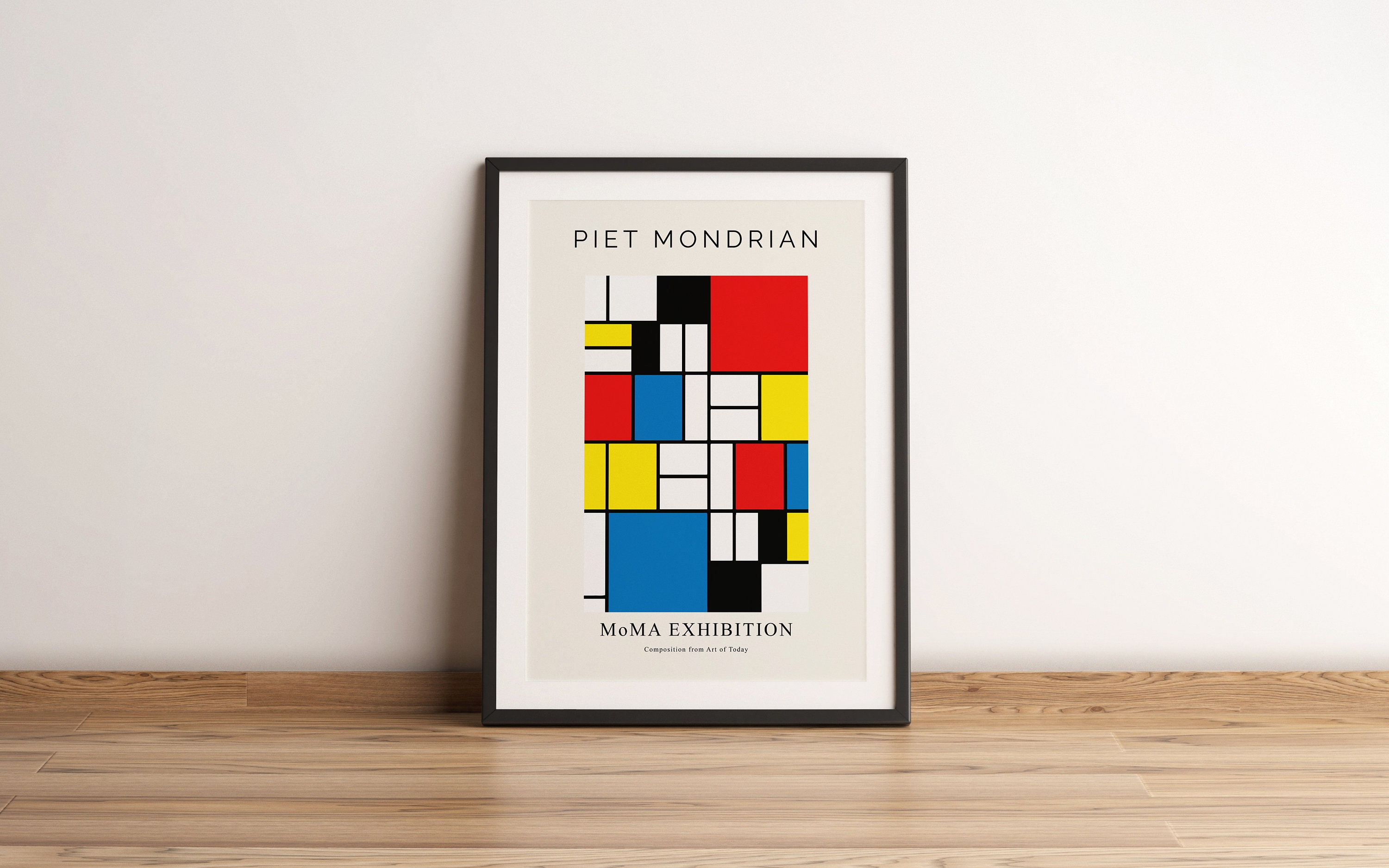 Mondrian Exhibition Poster Mondrian Art Print Piet - Etsy