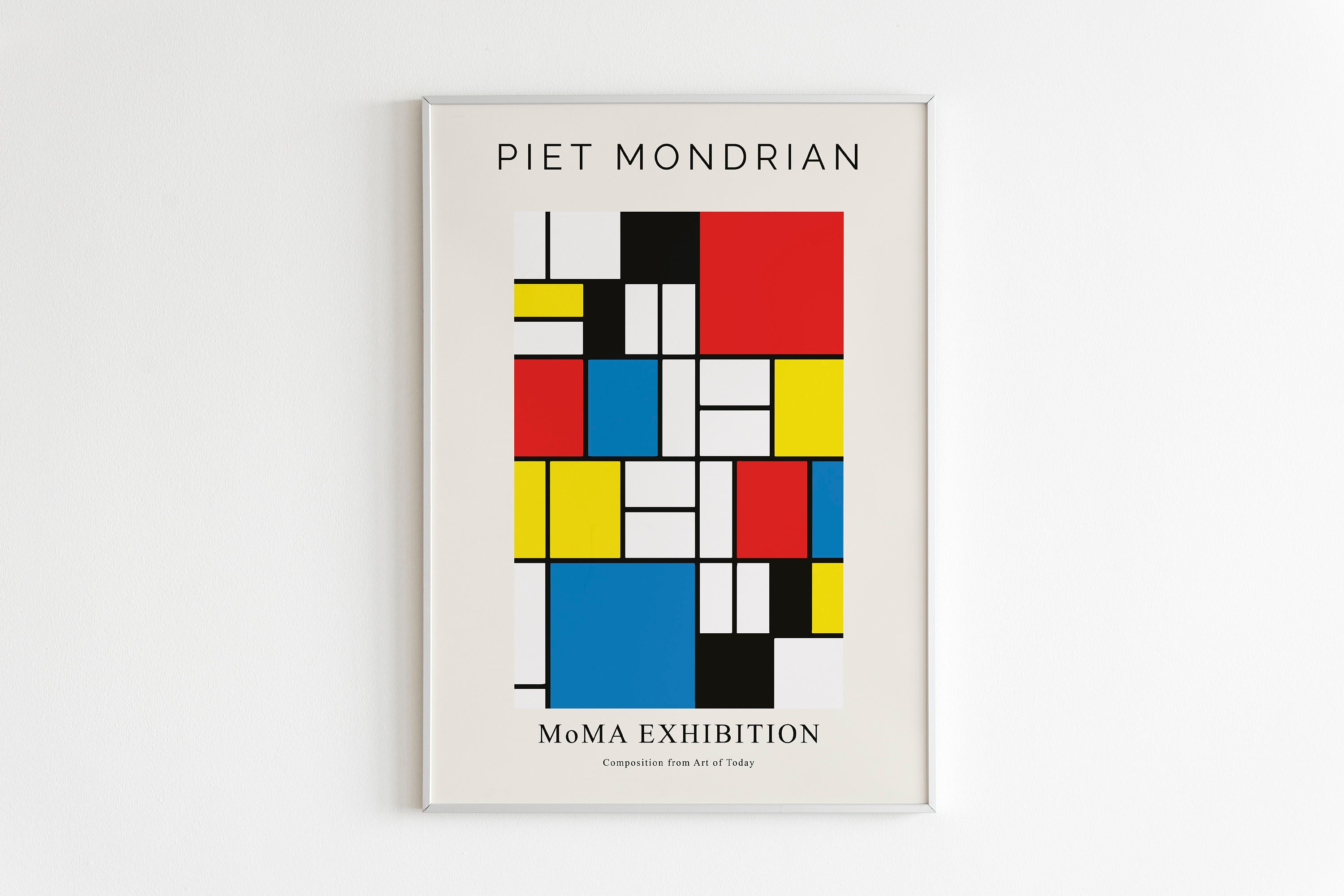 Mondrian Exhibition Poster Mondrian Art Print Piet - Etsy Hong Kong