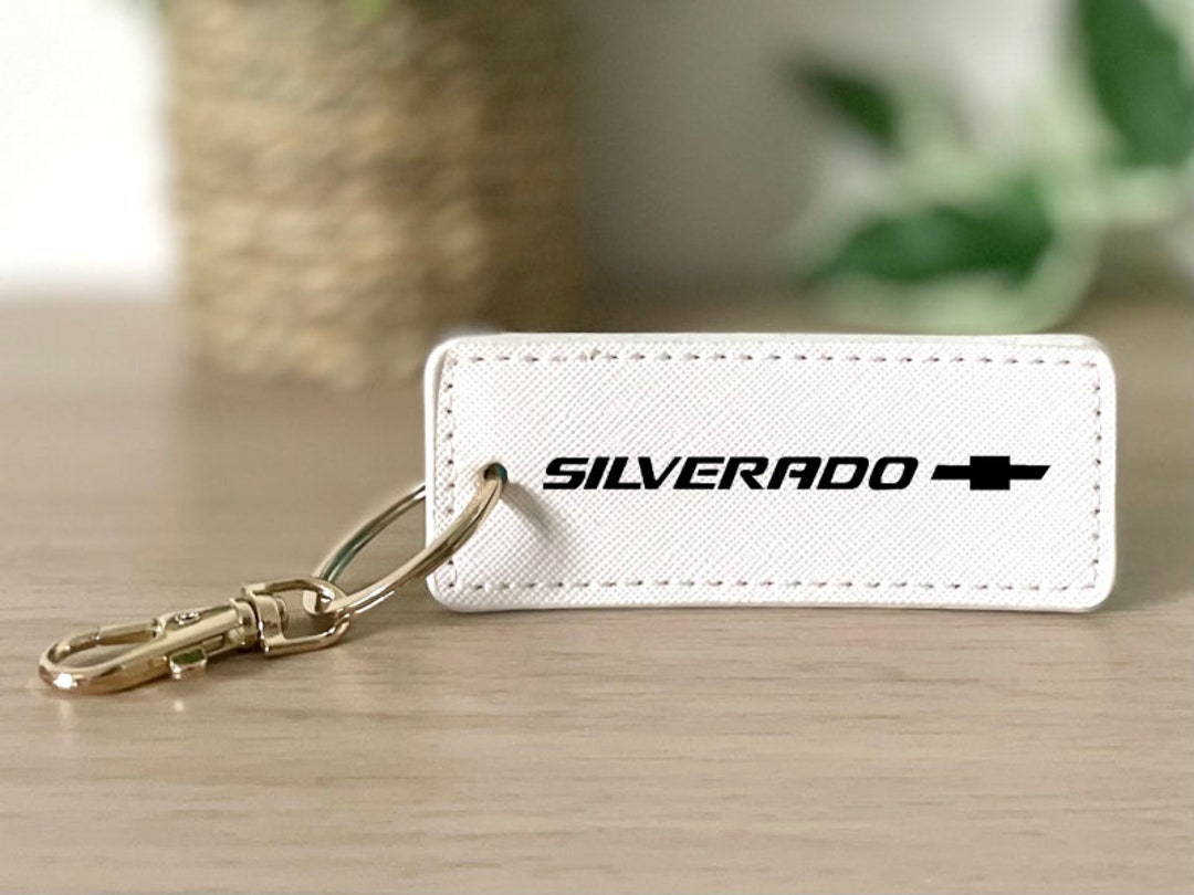 Personalized Silverado Keychain Personalized Gift Chevrolet Silverado ...