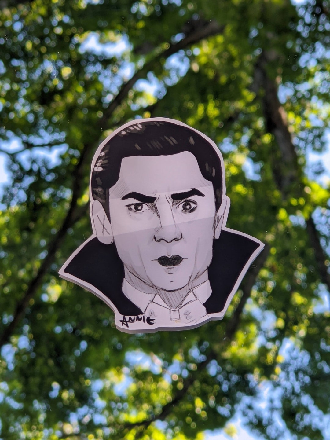 Vintage Dracula Sticker - Etsy