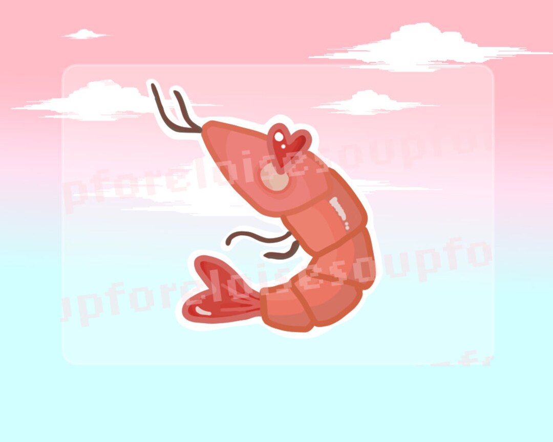 Simping Shrimp Emote - Etsy