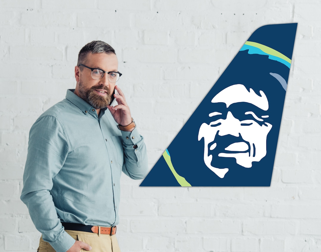 Alaska Airlines Tail Fin Sign: Aircraft Decor, Pilot Gift - Etsy