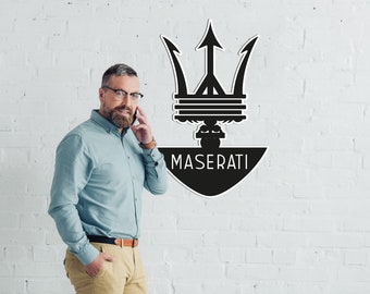 Metal Maserati Sign - Etsy