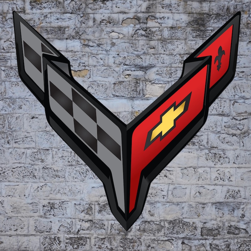 Corvette C8 Logo - Etsy