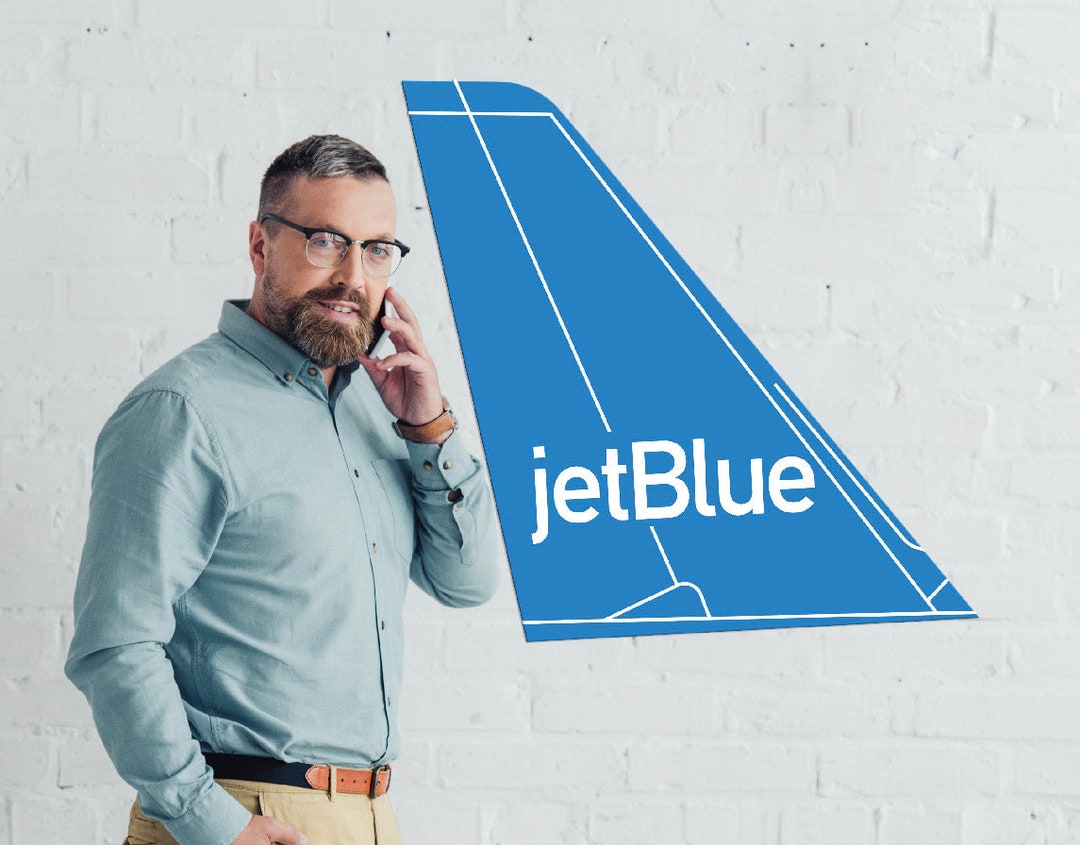 Jetblue Blueprint Tail / Livery Decor / Pilot Gift Idea / Large Metal ...