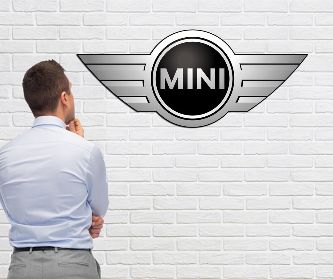 36” Mini Cooper Wall Sign for Man Cave or Garage / Cars Decor / Free ...
