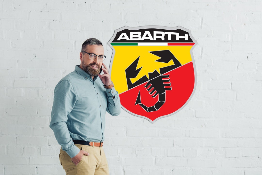 Abarth Scorpion Aluminum Wall Sign: Garage Decor - Etsy
