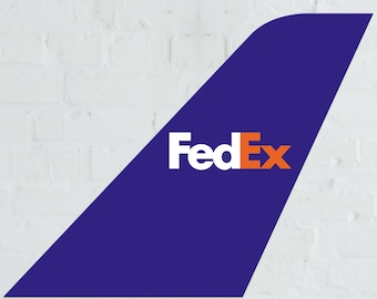 Fedex Airplane Tail Metal Sign: Hangar Decor - Etsy