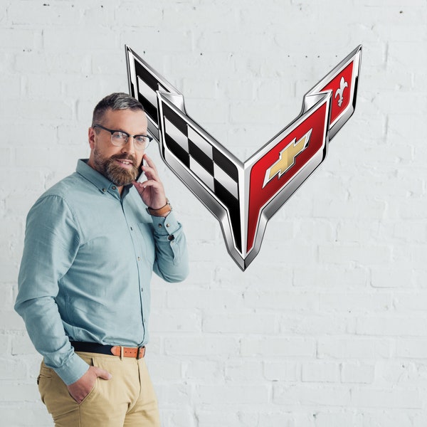 Corvette C8 Metal Wall Art - Etsy