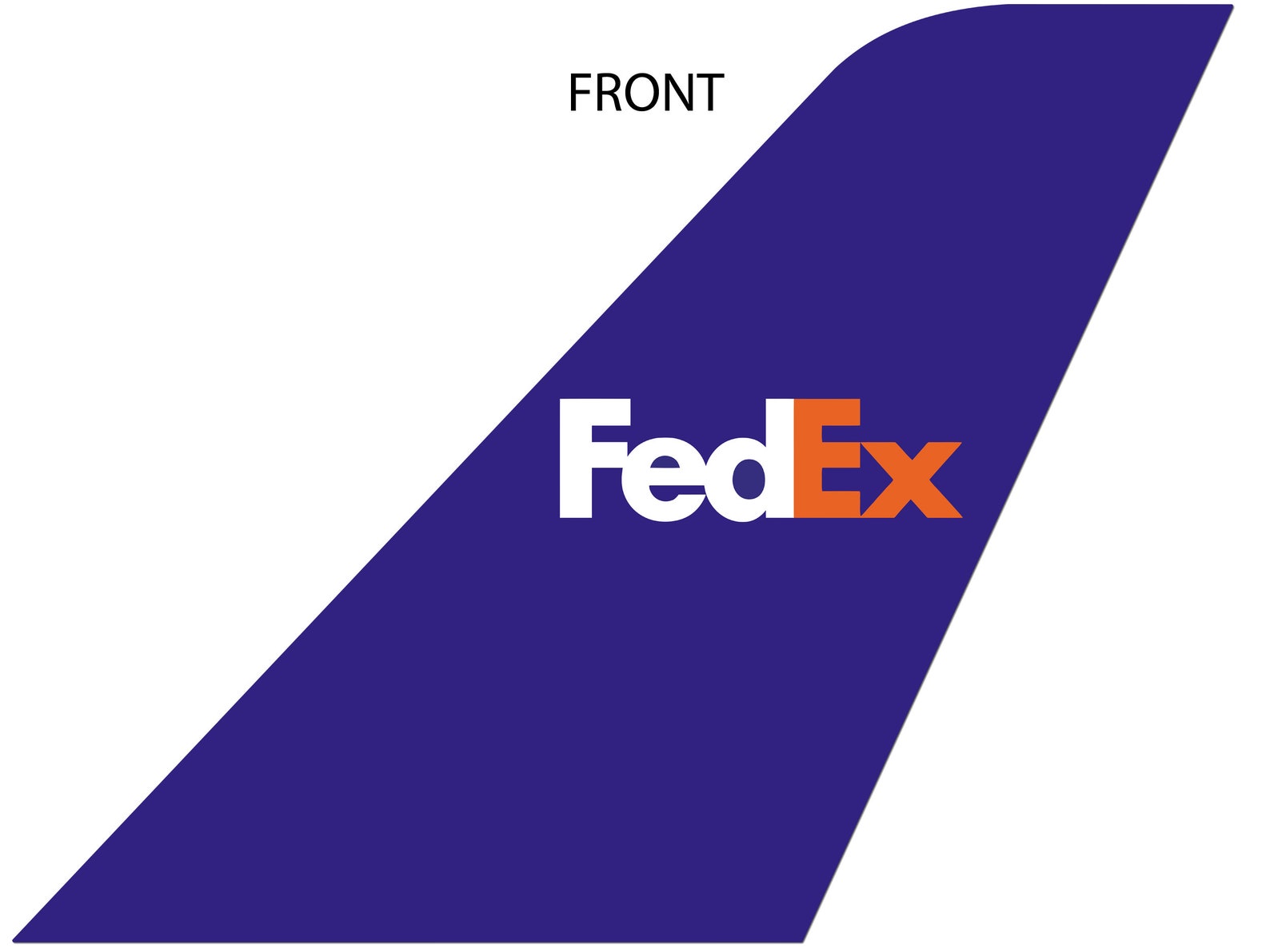 Fedex Airplane Tail Metal Sign: Hangar Decor - Etsy