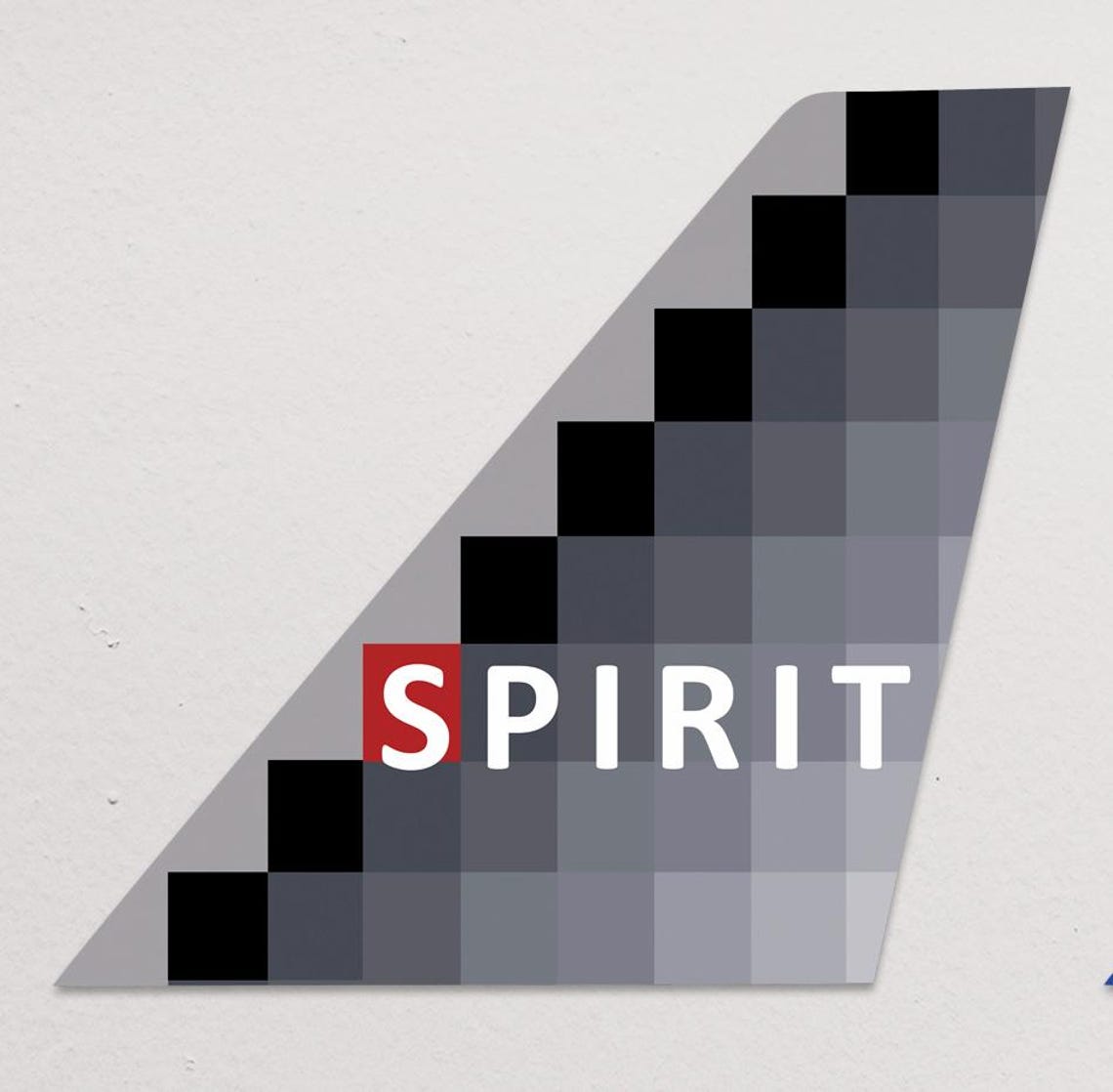 Customizable Airplane Tail Fin Art: Spirit Airlines Decor, Pilot Gift ...