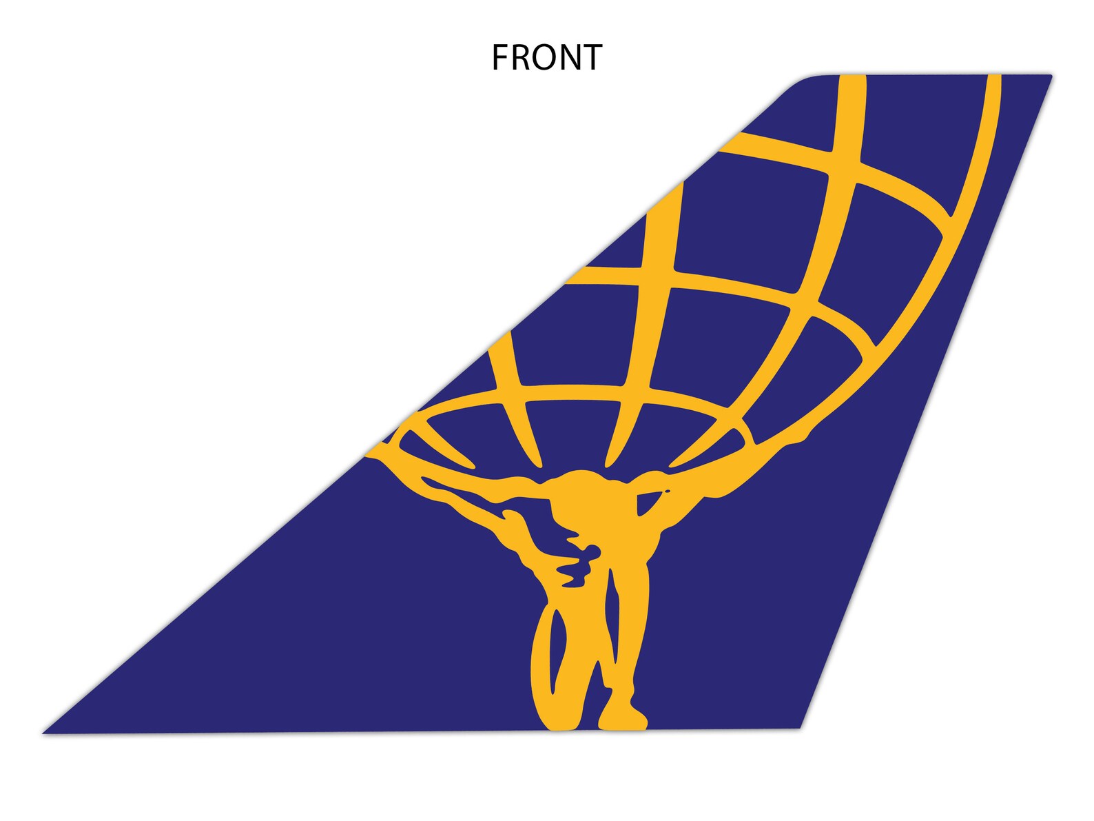 Atlas Air Livery Tail Fin: Aviation Decor (36"x27") - Etsy 日本