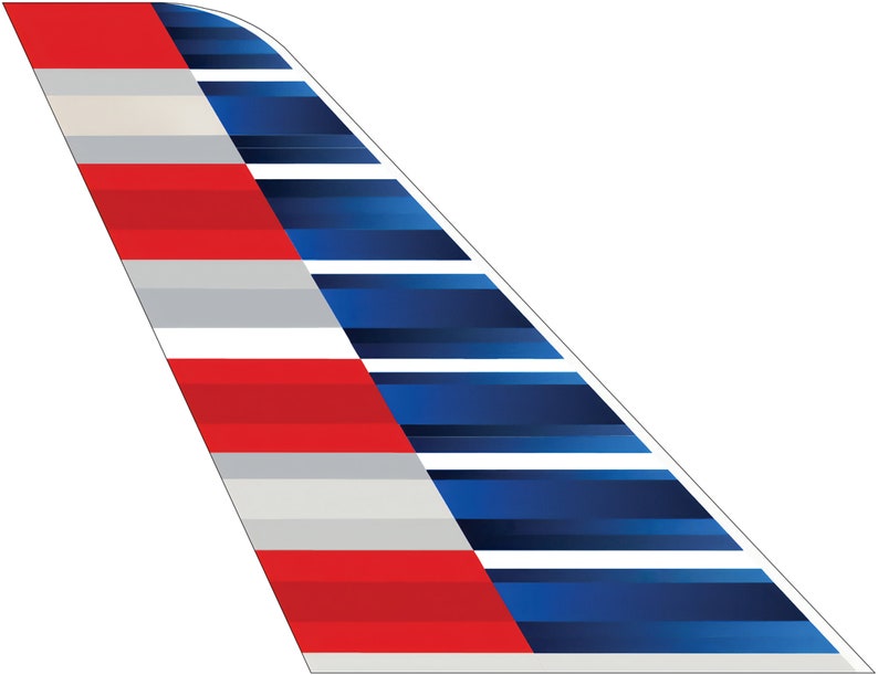 Metal American Airlines Tail Sign: Modern Livery, Garage Decor (up to ...