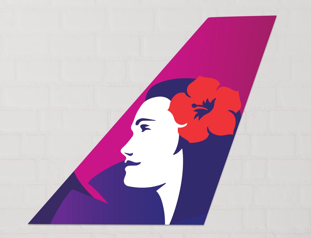 Custom Hawaiian Airlines Tail - Modern Livery - Free Shipping - Etsy