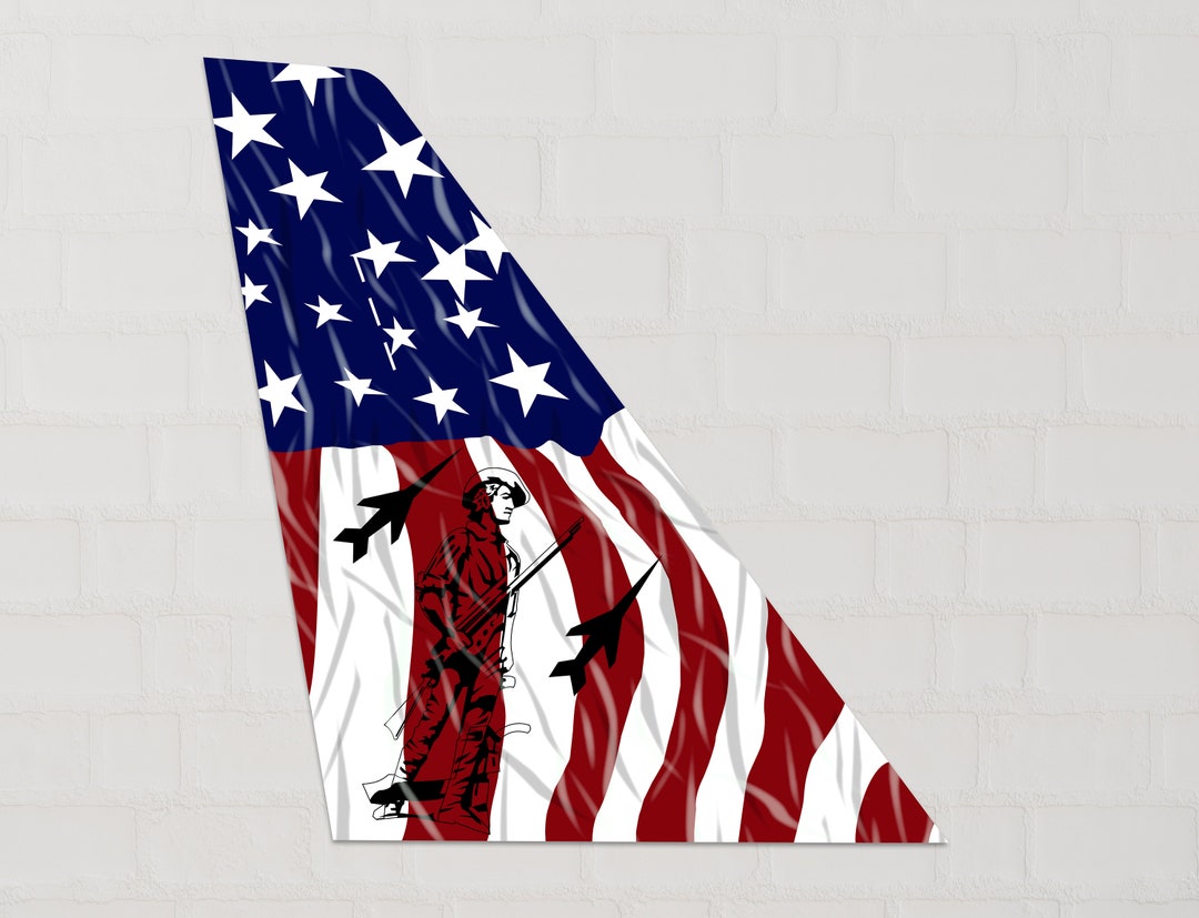 Custom ANG Tail - Modern Livery - up to 36" - Free Shipping - Etsy