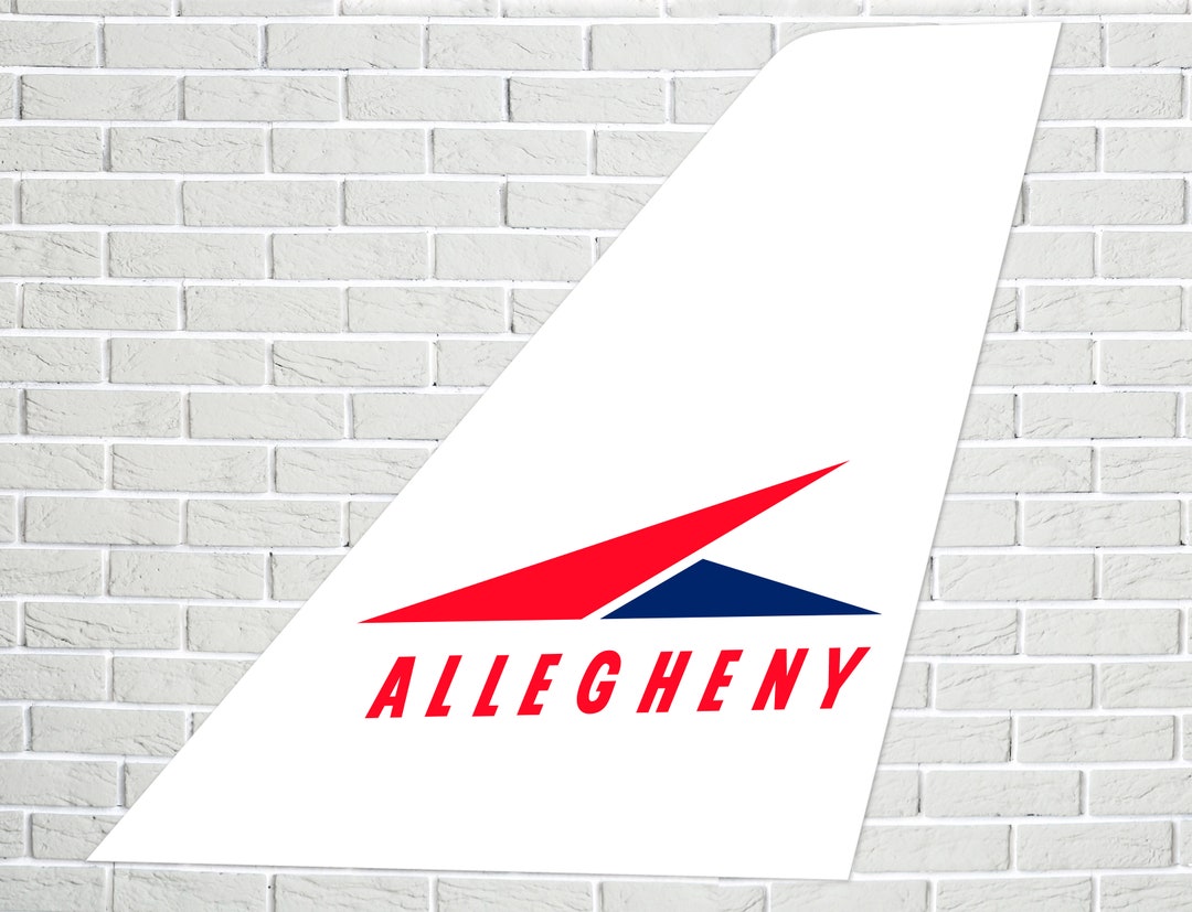 36" Allegheny Airlines Metal Tail / Aluminum / Airline Sign / Free ...
