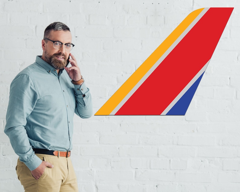 Buy Southwest Airlines Tail Sign: Metal Livery Wall Decor (up to 36 ...