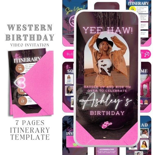 Western Birthday - Etsy