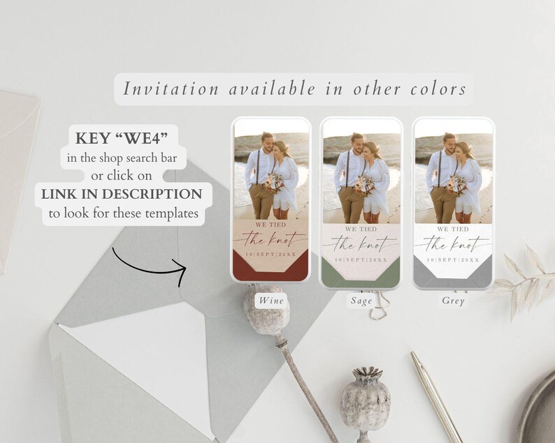 Editable Animated Wedding Announcement Invitation Template Video With ...