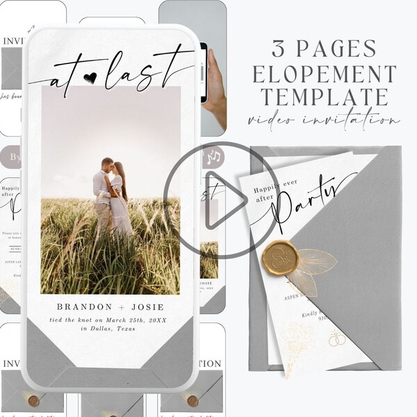 Elopement Announcement - Etsy