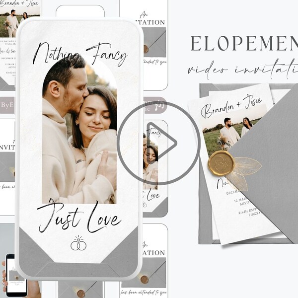 Elopement Announcement - Etsy