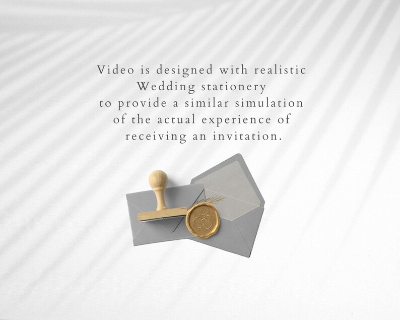 Animated Elopement Wedding Invitation, Elopement Video Invitation ...