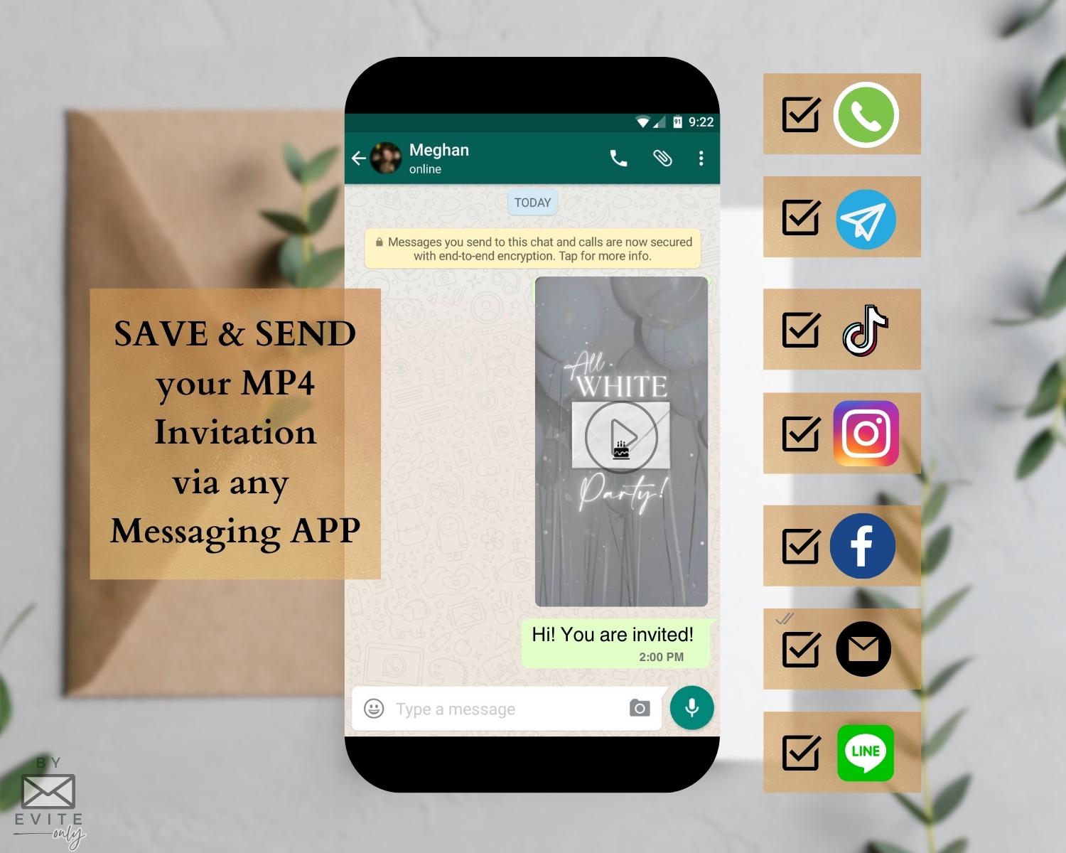 Digital Birthday Invitation Template, Customisable Birthday Invitation ...