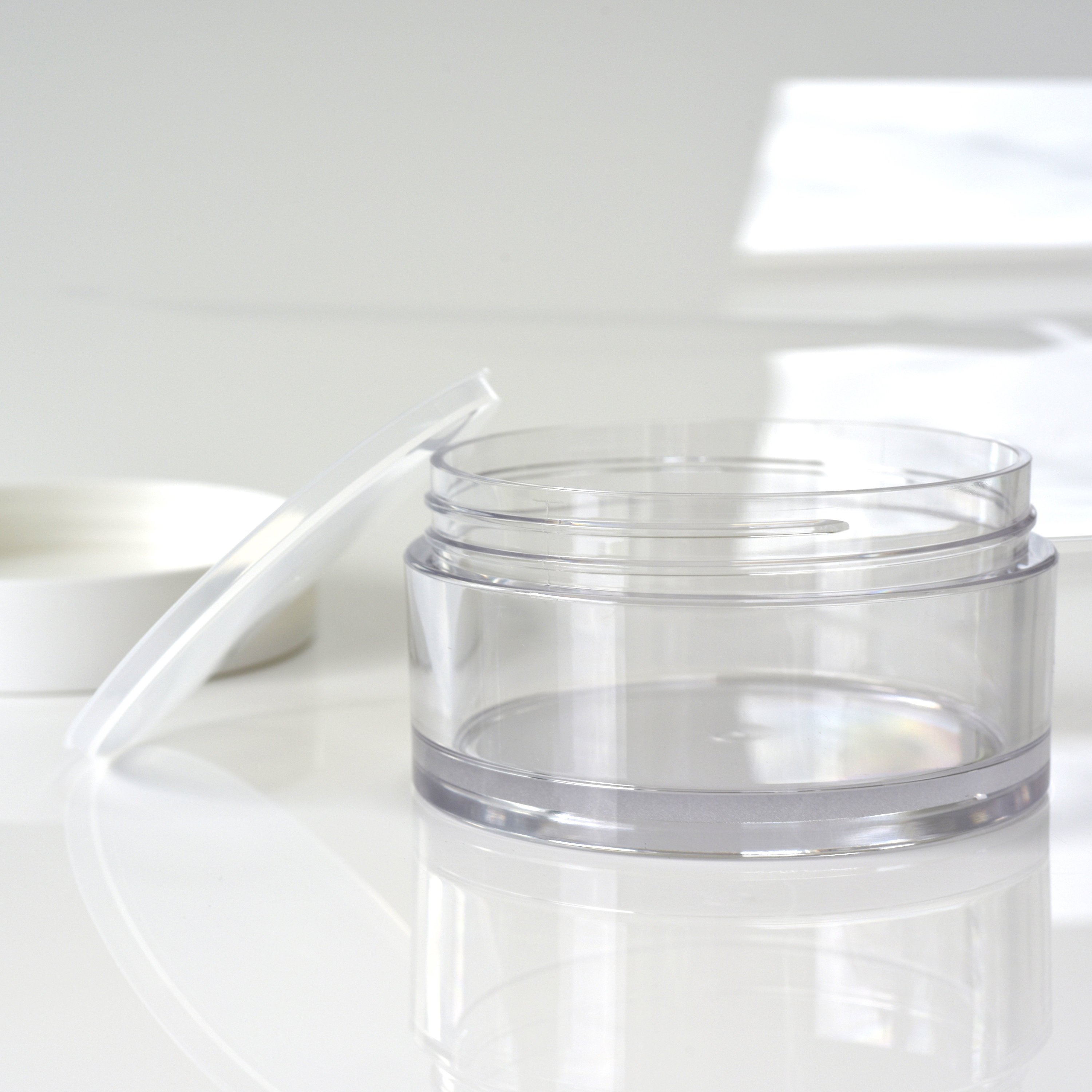 Two Luxury Clear Cosmetic Jars 200 Ml With Inner Protective Shive. - Etsy