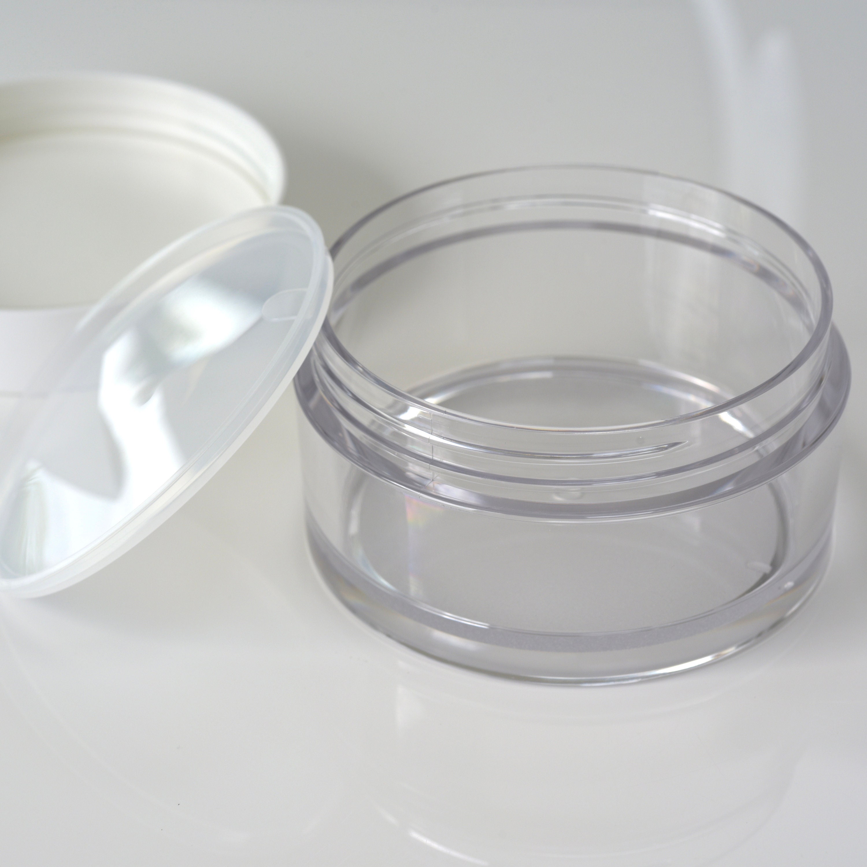 Two Luxury Clear Cosmetic Jars 200 Ml With Inner Protective Shive. - Etsy