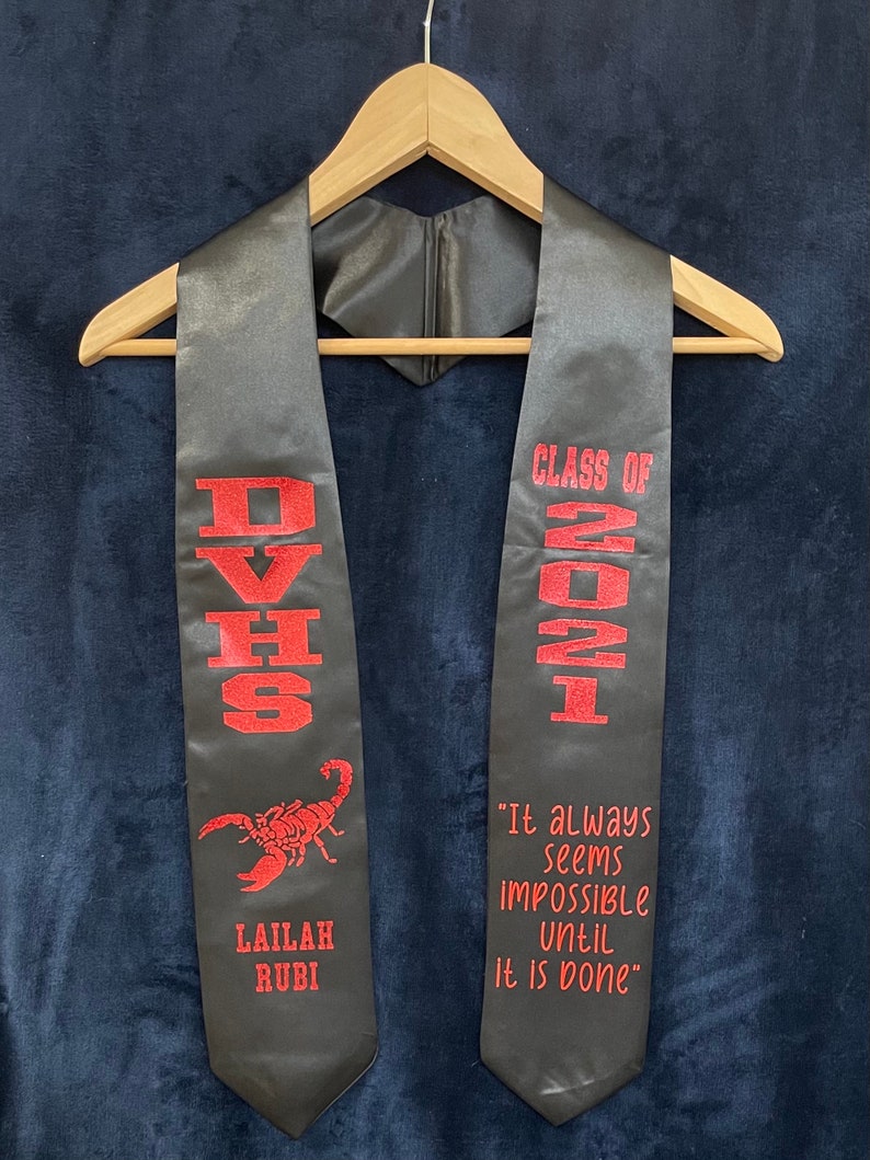 Custom Graduation Sash | Etsy