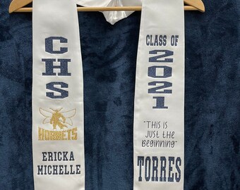 Custom Graduation Sash | Etsy