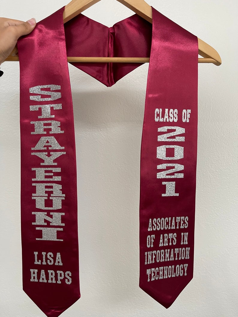 Custom Graduation Sash | Etsy