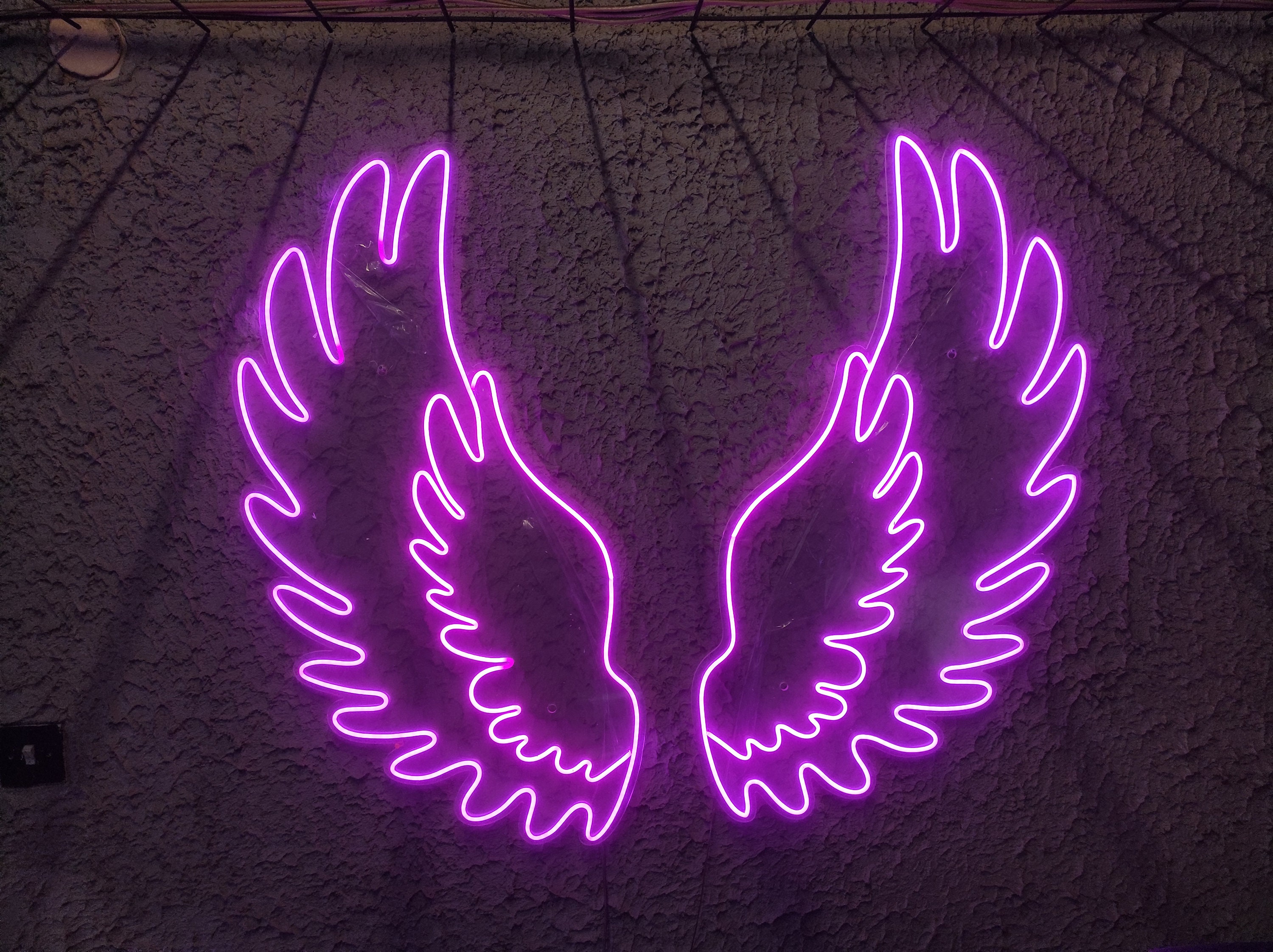 ANGEL WINGS Custom Neon Sign Light Office Living Room Neon | Etsy